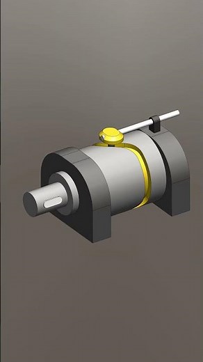 Barrel (Cylindrical) Cam Mechanism 2 (Mechanical Movement Part 43) #mechanicalmechanism #animation