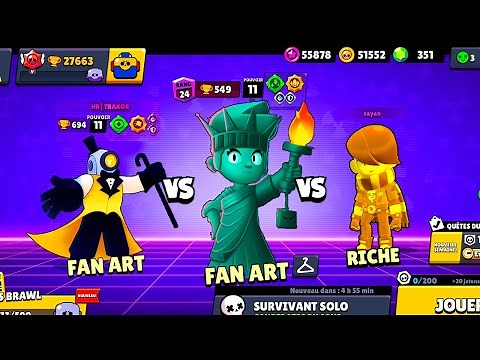SUREMENT le PLUS BEAU COMBAT de SKIN ! (brawl stars skin battle)
