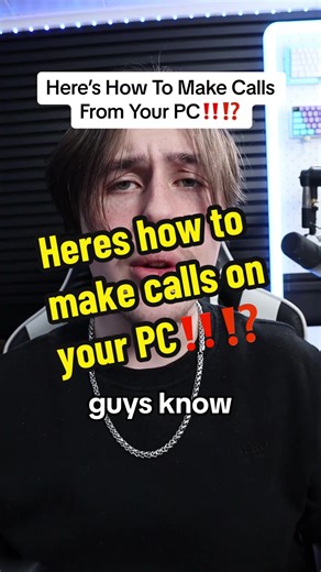 Heres how to make calls on your PC‼️⁉️ #pctips #pchacks #pchelp #pctipsandtricks #pctricks #pcgaming #pcgamer