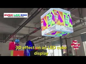 3D effect on LED cube display indoor & Outdoor advertising vfx video call now +91 99983 83878