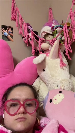 #stitch with @myzobae leave me and my small army of stuffed friends alone #pink #jellycat #trending