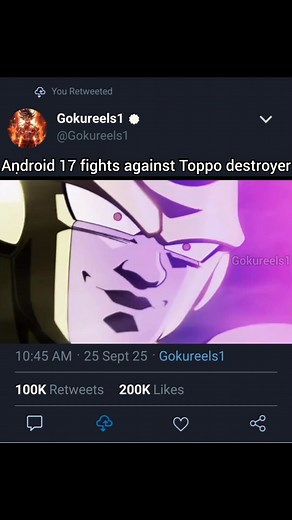 Android 17 fights against Toppo destroyer | Gokureels1