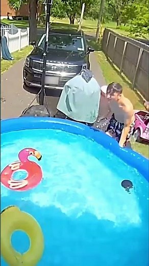 Epic Pool Flip, Backyard Handstand Fail & Lawn Mower Ride! Watch!