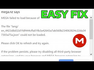How To Fix Mega.nz This Site Says MEGA Failed To Load Because Error