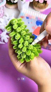 7.4K views · 45 reactions | DIY Snowy Christmas Tree  #njtrendycollection #FuzzywireChristmasTree #fuzzywirecrafts #Markers #acrylicmarkers | Jean Leanza Raet | Facebook