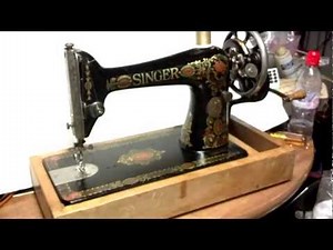 Antique 1918 Singer 66-1 Red Eye Treadle Sewing Machine G6414800