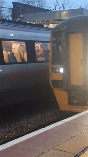 tfw class 158 departing from Cheltenham spa