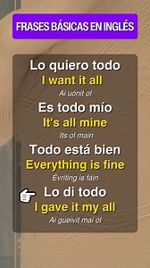 Quiz de Frases Básicas en Inglés. | Aprende Inglés con Rosario