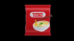 3d Animation Instant Noodles 库存影片视频（100% 免版税）3768229435 | Shutterstock