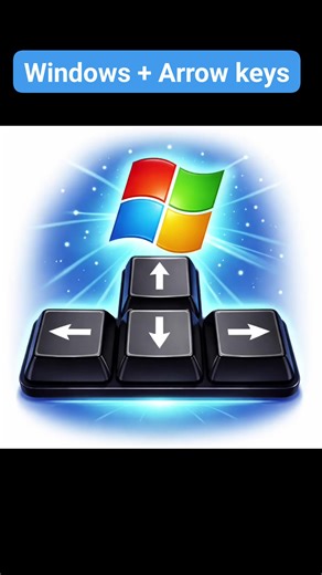 Try this shortcut on your computer: Windows Arrow keys. Comment with your result 👇 | Techgenius