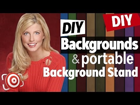 DIY Portable Background Stand & Portrait Photography Background Material for studio or location