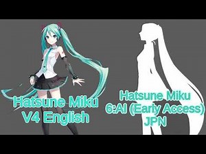 Vocaloid Hatsune Miku V4 ENG Comparison with V6 AI (plus Synth V Teto and Gumi!)