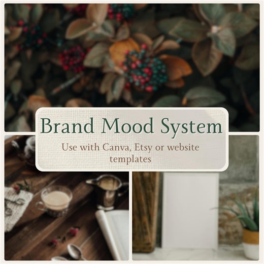 Brand Mood System | Cohesive Earthy Visual Guide PDF   Canva Templates - Etsy Australia