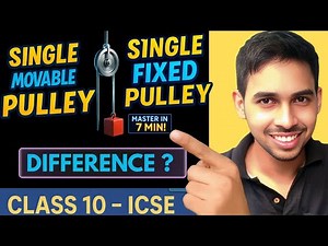 Fixed Pulley vs Movable Pulley 🔍 | ICSE Class 10 Made Easy