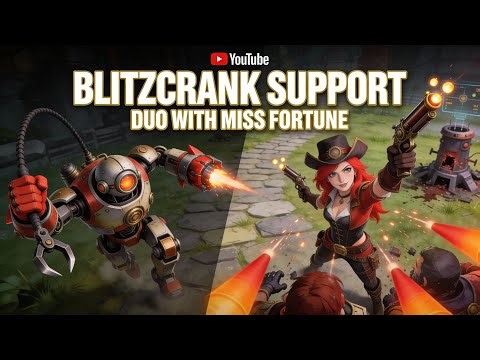 BLITZCRANK SUPPORT DUO WITH MISS FORTUNE – HOOKS INTO FULL DAMAGE