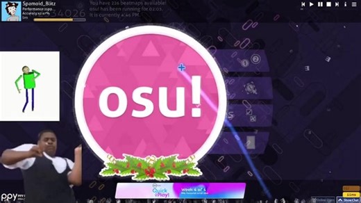 Playing osu!