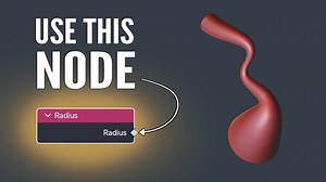How to Scale The Radius of a Curve in Blender? Geo Nodes Quick Tip | BlenderNation Bazaar