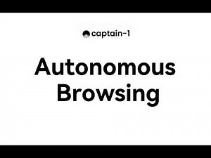 captain-1 autonomous ai agent demo with webbrowsing