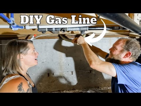 PEOPLE SAY WE’RE CRAZY // Installing our propane gas line with no experience
