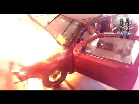 EXPLOSÃO MOTOR AP TURBO DO GOL (Engine Explosion in Fire)