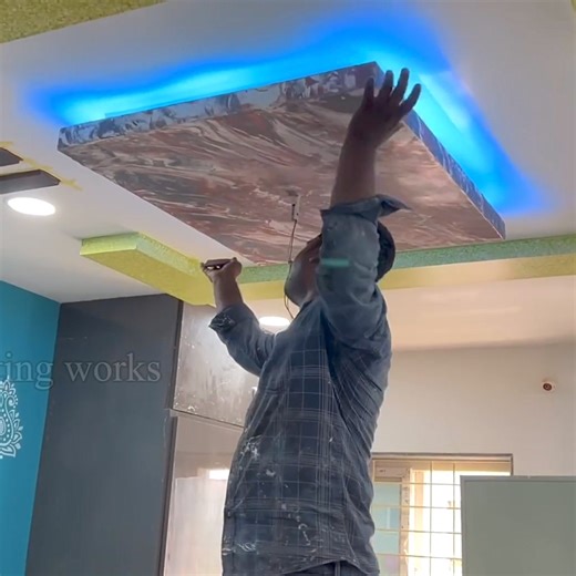 Italian marble texture Design making acrylic putty #diy #HomeDecor #architecture #highlight #homedecor #painting #everyone #paint #InteriorDesign #interior #artist | Om painting works