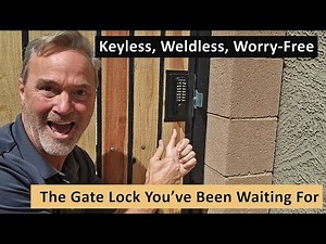 Weldless, Keyless Gate Lock for Side Gates - AES Gatemaster