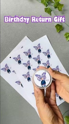 Kids’ birthday sticker tutorial 🌼