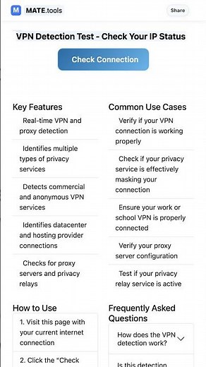 VPN Detection Test - Check Your IP Status for FREE #Shorts