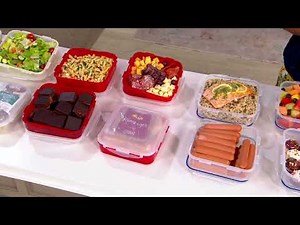 LocknLock Set of 4 Square Storage Containers with Dome Lids on QVC
