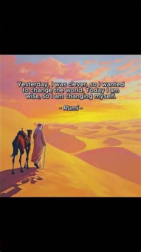 "True change starts within; the world transforms when we first transform ourselves."