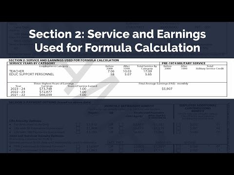 Section 2 of How to Fill Out Your Retirement Benefits and Estimate Application (ET 4301)