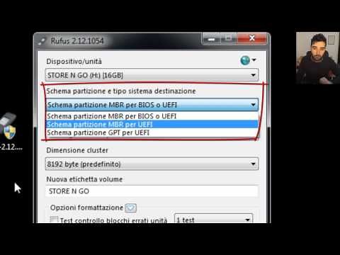 Creare una chiavetta USB avviabile