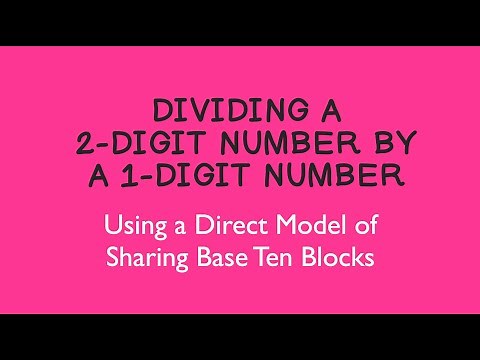 Dividing with Base 10 Blocks