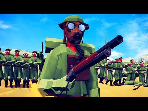 HUGE Trench Warfare Using Map Creator - TABS Gameplay