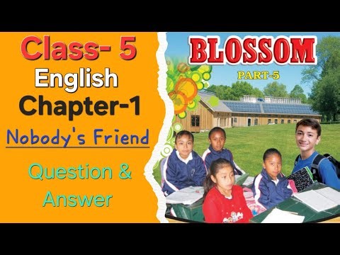 Class 5 English Chapter-1 Nobody's Friend Question Answer with Chapter Discussion 