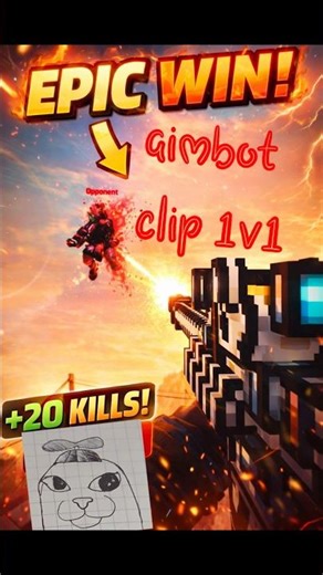 Aimbot on Mobile ft ‪@CharlyPG3D‬ #pg3d #mobilegameplay #flickshot #highlightfreefire #pixelgun3d