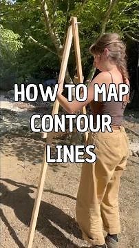 How to map contour lines using an A-frame