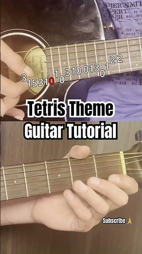 How to play Tetris Theme Song on guitar in few seconds !