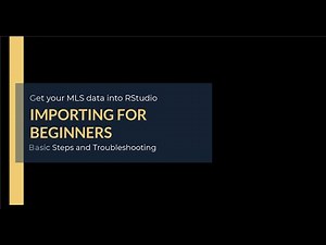 Importing CSVs into RStudio for Beginners