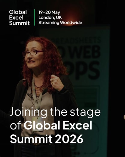 Financial modelling in Excel has moved on - fast. On the opening day of the Global Excel Summit 2026, Danielle Stein Fairhurst will show you how to apply next-gen techniques with AI, Dynamic Arrays and LAMBDAs - improving model design, consistency, and maintainability. Danielle is a financial modeller, book author, and Microsoft MVP. She’s also the Principal of Plum Solutions, a Sydney-based consultancy specialising in financial modelling and analysis. This will be the third year running she app