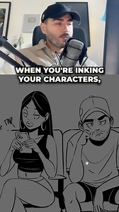 Ever feel a bit stiff when you start inking your characters, especially at the beginning of the day? I get it—it happens to me too! But I’ve found a trick that works every single time. 🔥 While inking this panel of my comic strip, I noticed I was tense. I had finished the character in the center but still needed to ink the ones on the left and right. Instead of diving straight into the face (which can feel intimidating when your hands aren’t warmed up), I switched things up. ⚡️ ✨ Here’s what I d