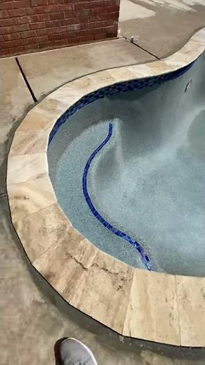 Toscano Pool Plaster - Stonescapes mini pebble aqua blue