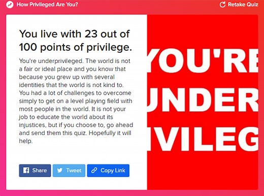Let's Take A Quiz: Buzzfeed's "How Privileged Are You?" Part 1