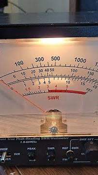 Demonstration of the Giant MFJ-868B power SWR meter.