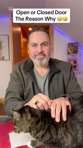 Open or Closed Door The Reason Why 🤣🤣 Have a Great Weekend #catdad #fun #silly #advice #cat #cute