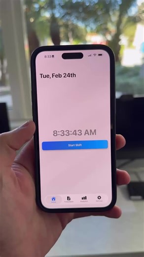 Simple way to track your hours at work Clock in, track your break, clock out. See your logged shifts anytime!! Try for free on the App Store ClockInOut - Hours Tracker #employee #hours #work #clockin #clockout