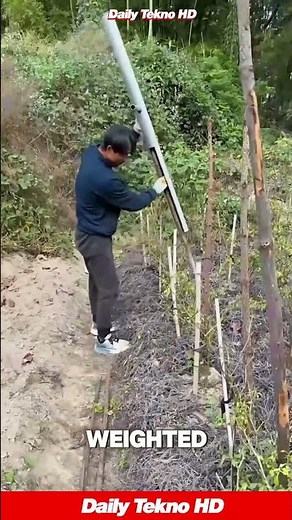 Manual Post Driver 🛠️ Makes Fencing EASY #Gardening