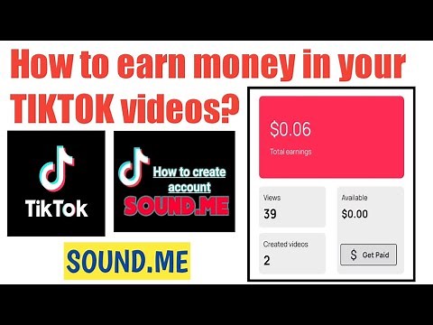 How to earn MONEY in TIKTOK using SOUND.ME?