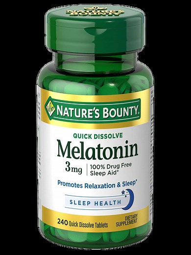 Quick-Dissolve Melatonin 3 mg, 240 Tablets – Nature's Bounty