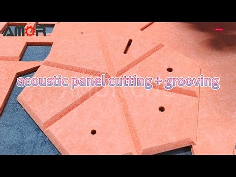 Consistent V-Grooving on Straight Slots for Acoustic Panel | Acoustic Panel Cutter#machine